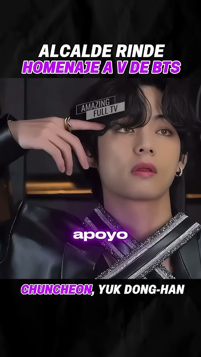 Alcalde de la ciudad de Chuncheon, Yuk Dong-han rinde homenaje a Tae de BTS #Taehyung #BTSV # ...