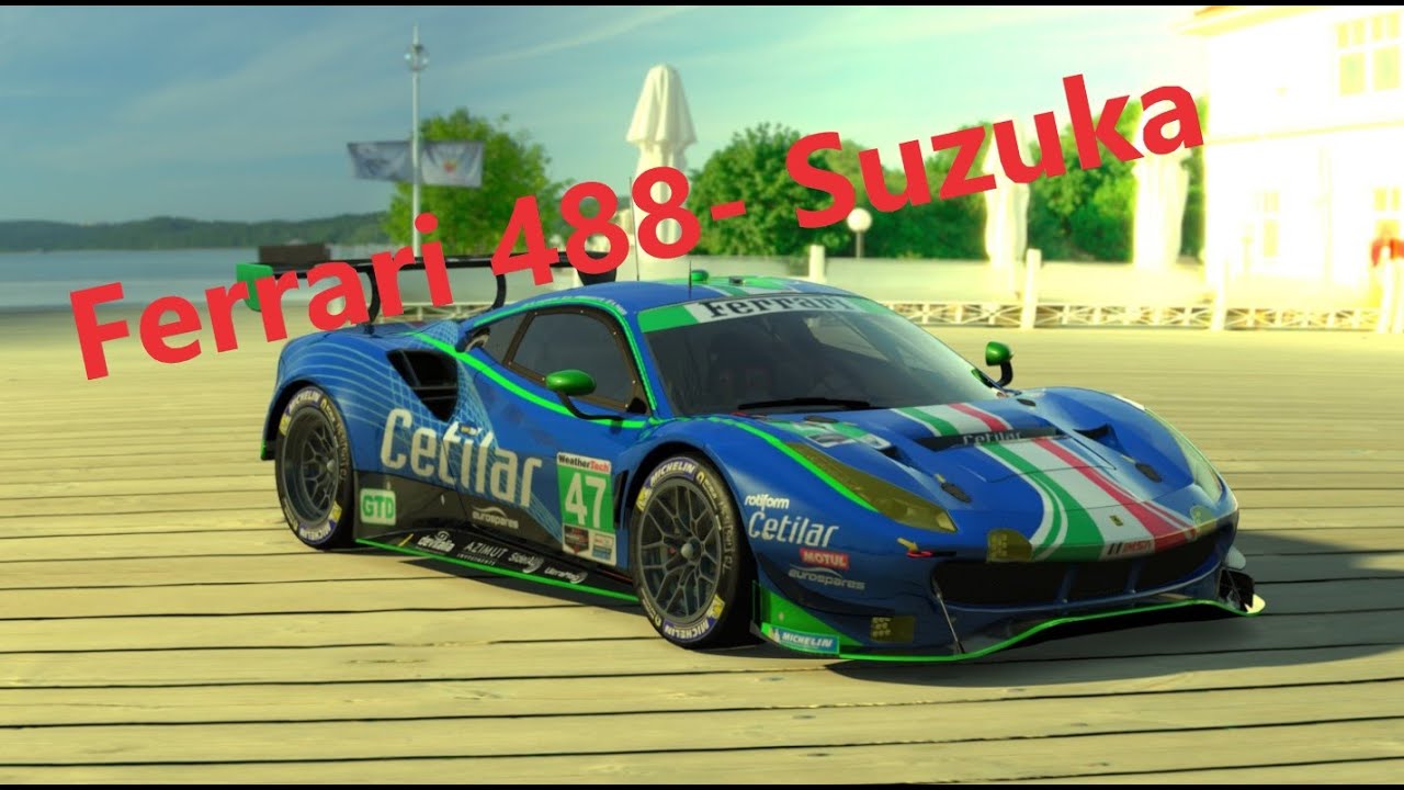 Helmet Cam | Cockpit Ferrari 488 GTD - Suzuka Circuit #VRC_696 - YouTube