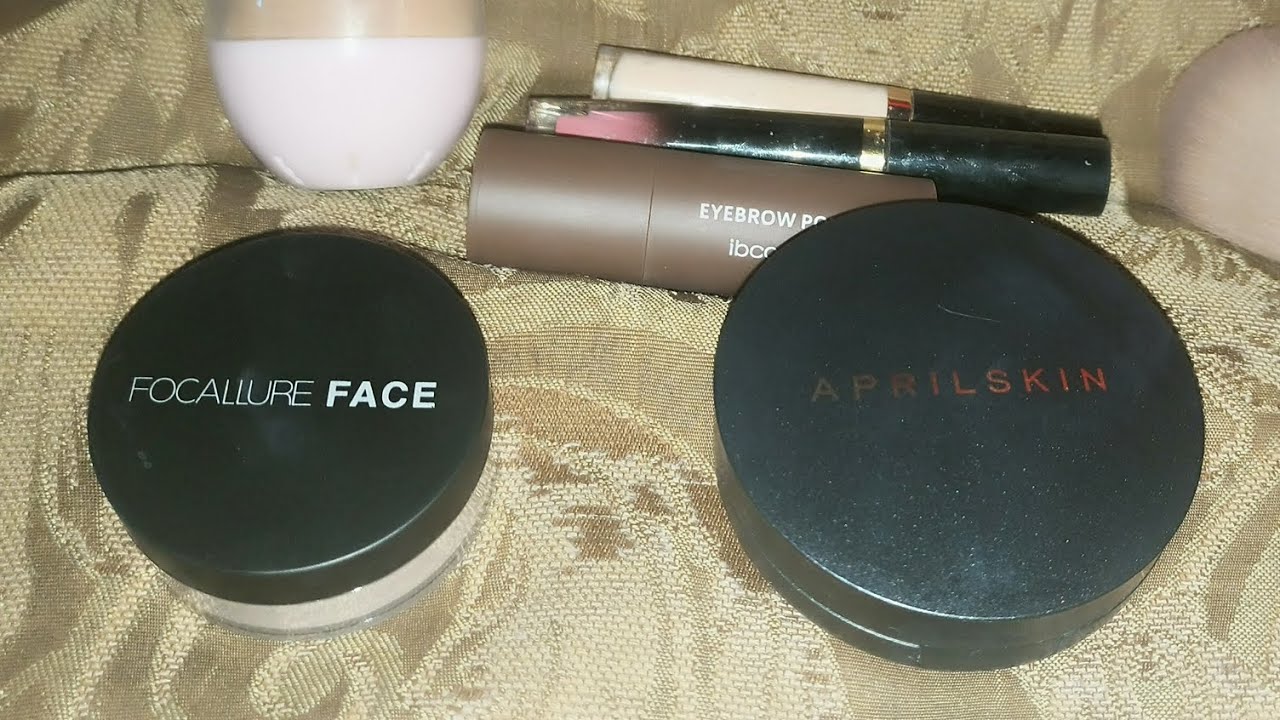 Trying out focallure setting powder and eyebrow powder with pattern ...