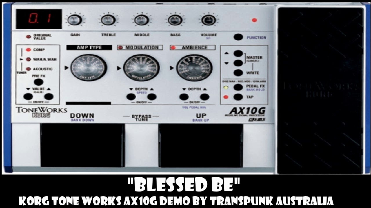 KORG TONE WORKS AX 10 G DEMO BY TRANSPUNK AUSTRALIA - YouTube