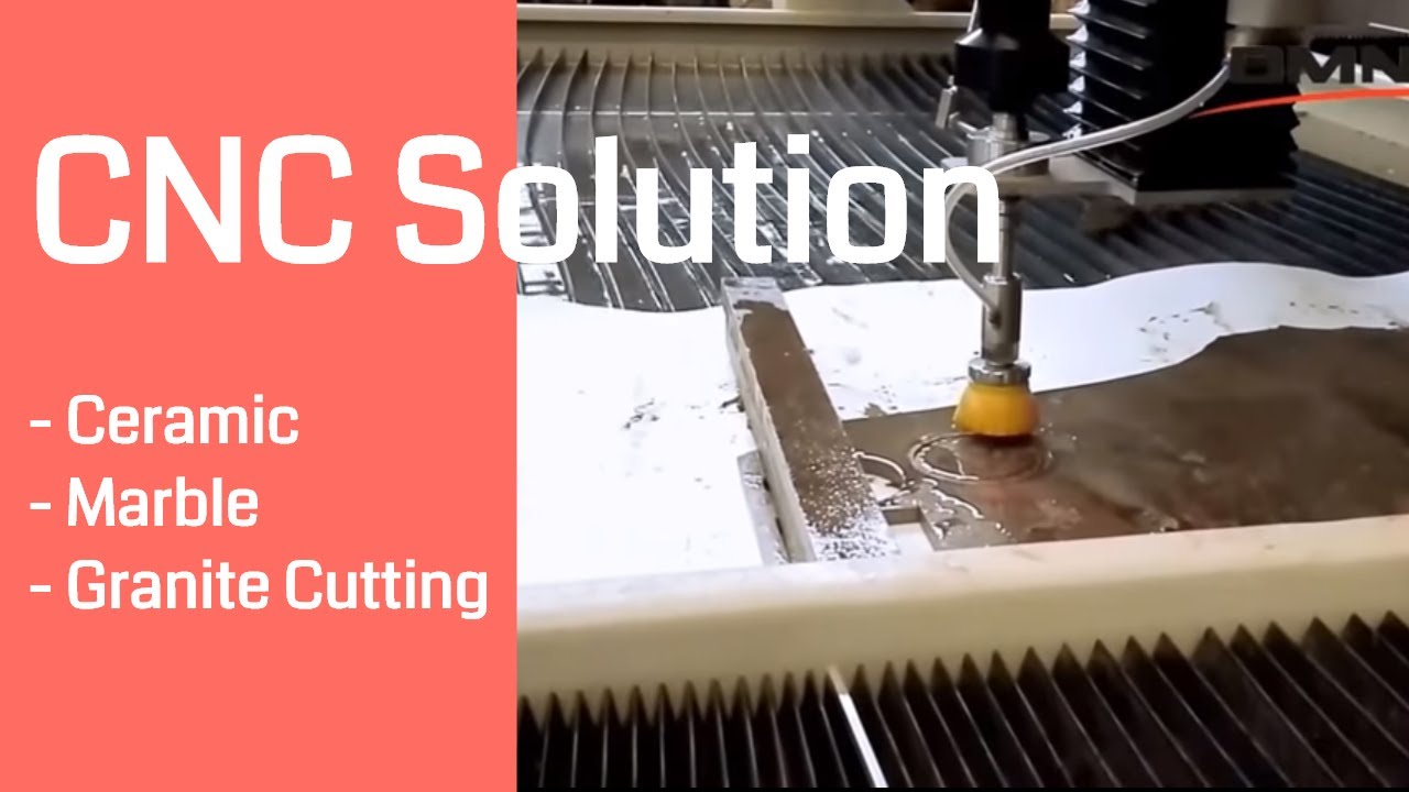 Ceramic Cutting with CNC Waterjet Cutting Machine | Omni CNC - YouTube