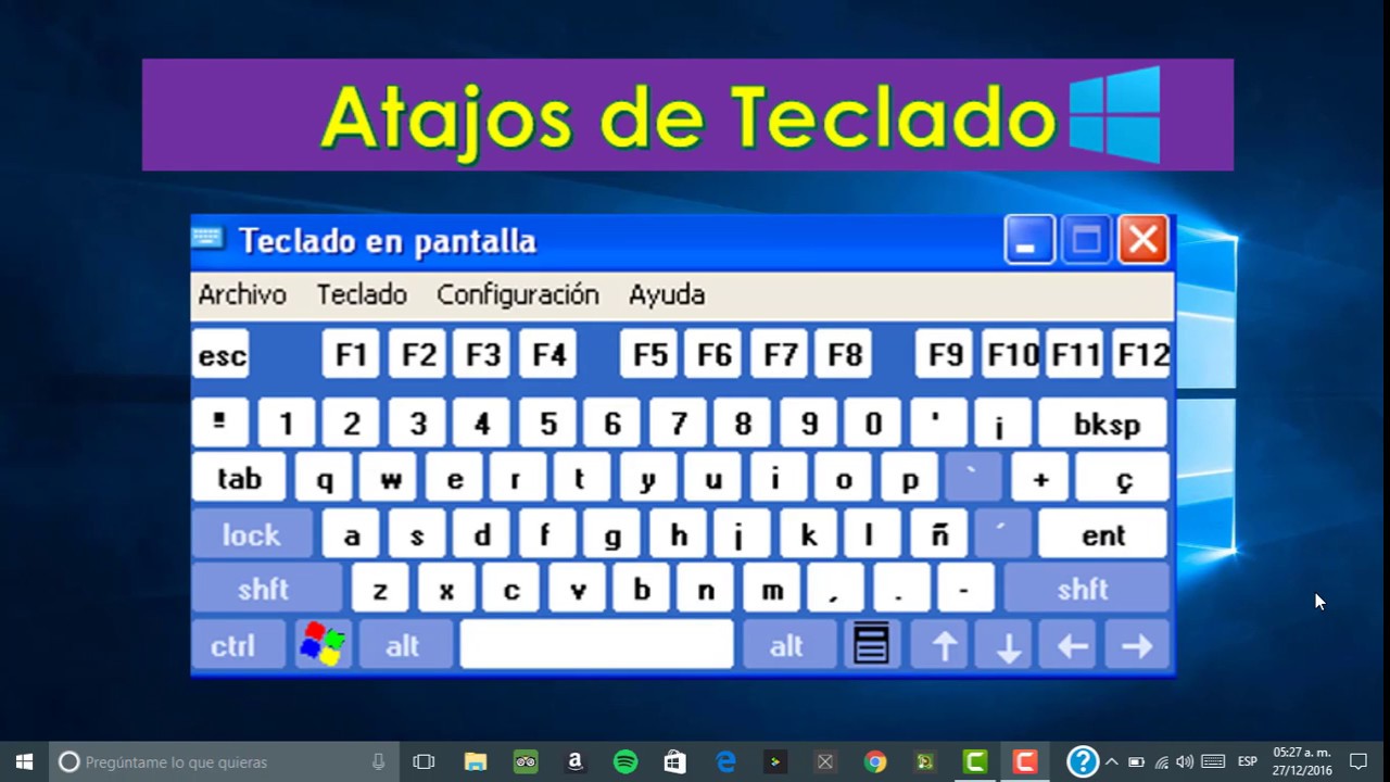 atajos para windows 10 pro full HD - YouTube