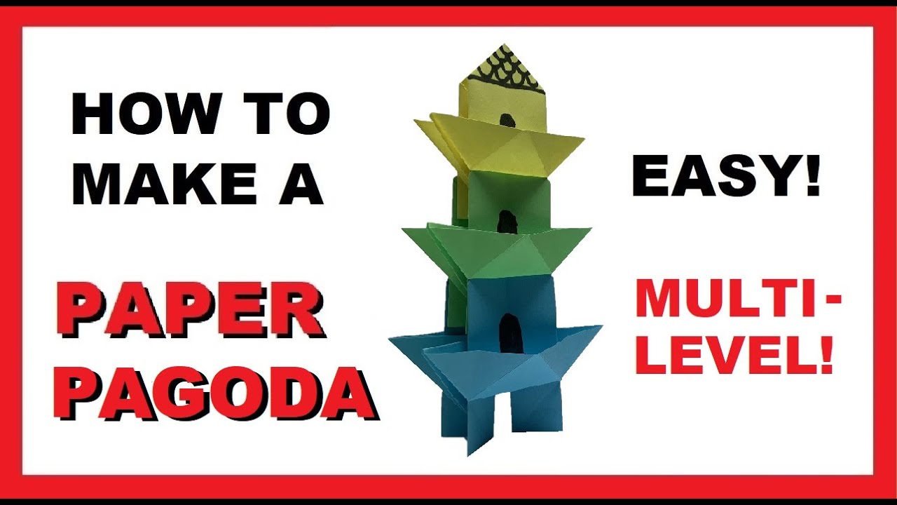How To Make a Paper PAGODA | Origami | Easy! Complete Fold Guide! Basic ...