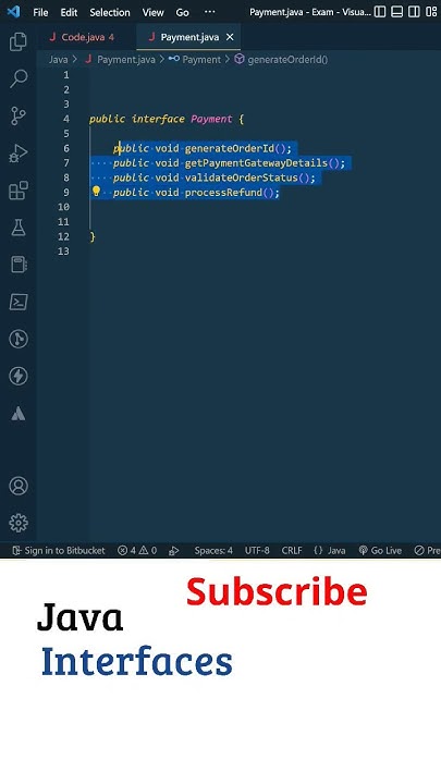 Java In Telugu: Interface in Java(Real-time Example), Java Tutorial For ...