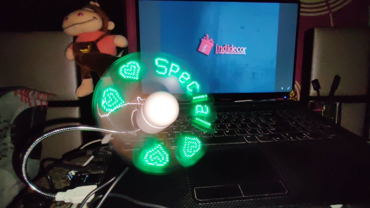 LED Personalized USB Fan - Best Gift for Birthday | Anniversary ...