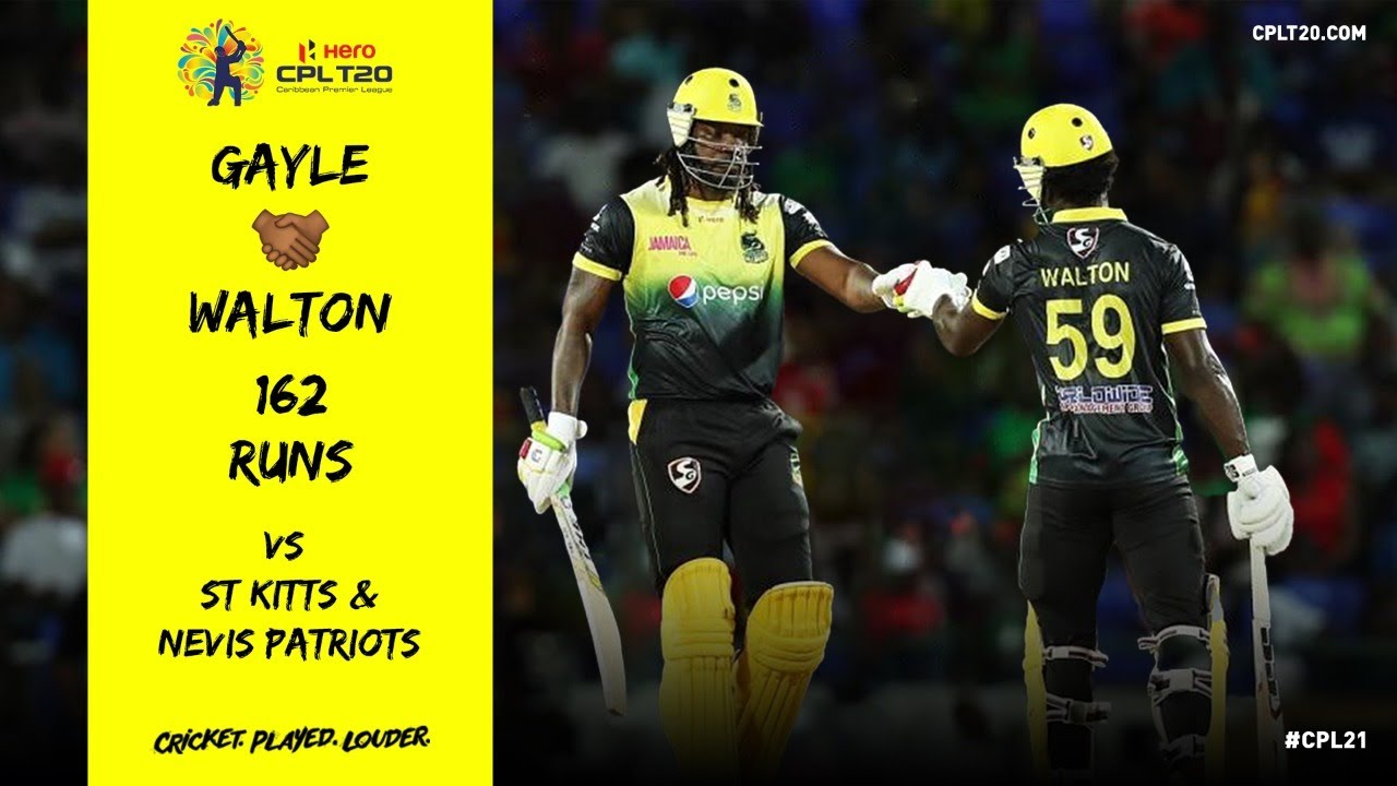 Chris Gayle & Chadwick Walton score the highest ever CPL partnership ...