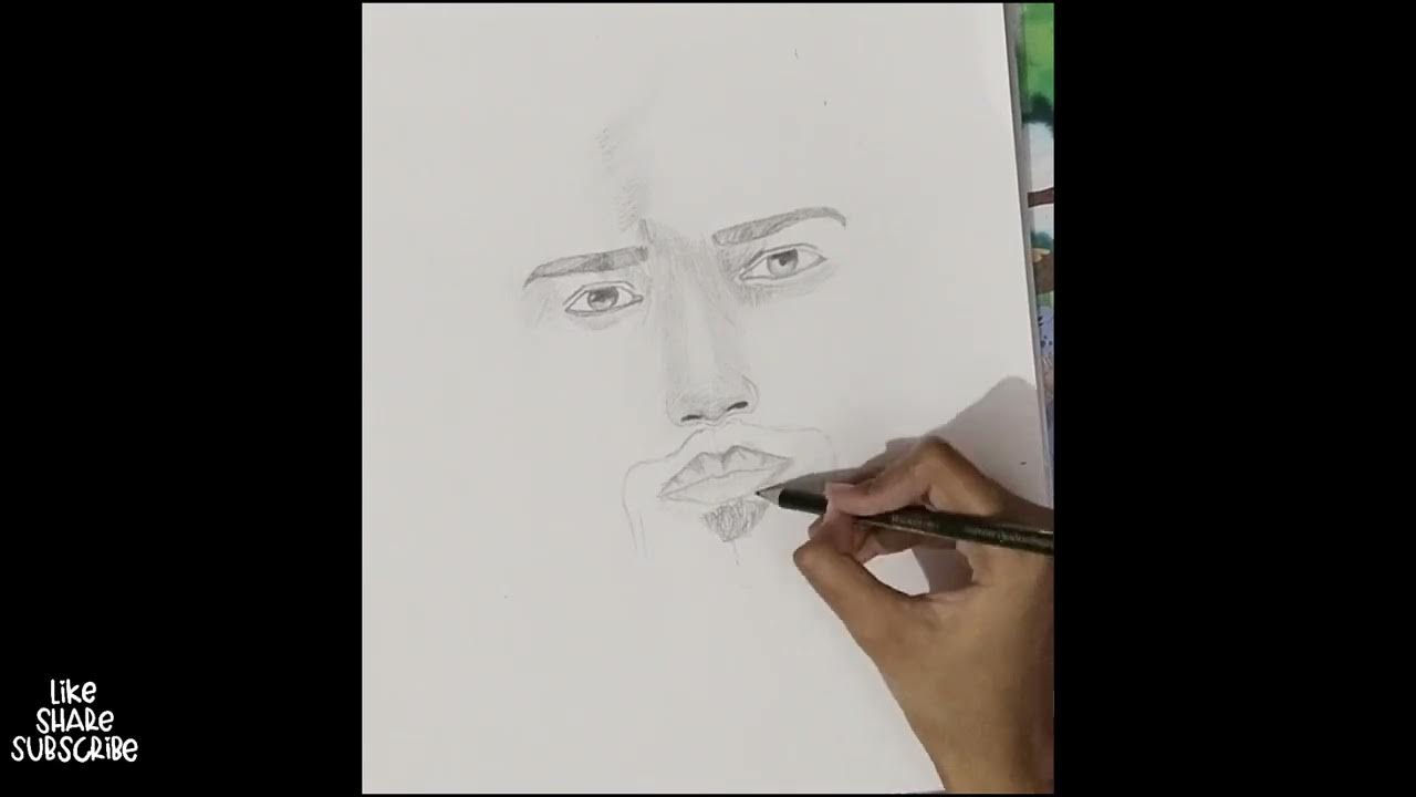 Boy Face Pencil Sketch | How To Draw A Boy Step By Step - YouTube