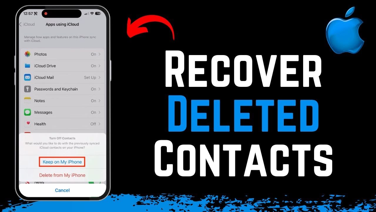 How to Recover Deleted Contacts from iPhone ! - YouTube
