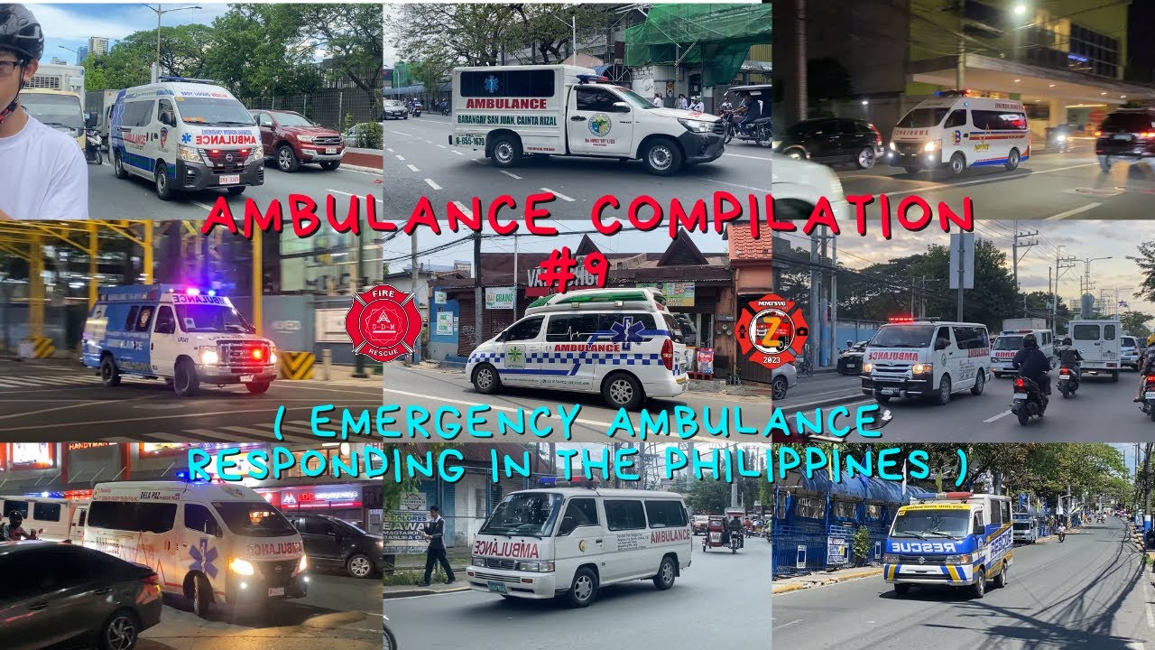 AMBULANCE COMPILATION #9 ( EMERGENCY AMBULANCE RESPONDING IN THE ...