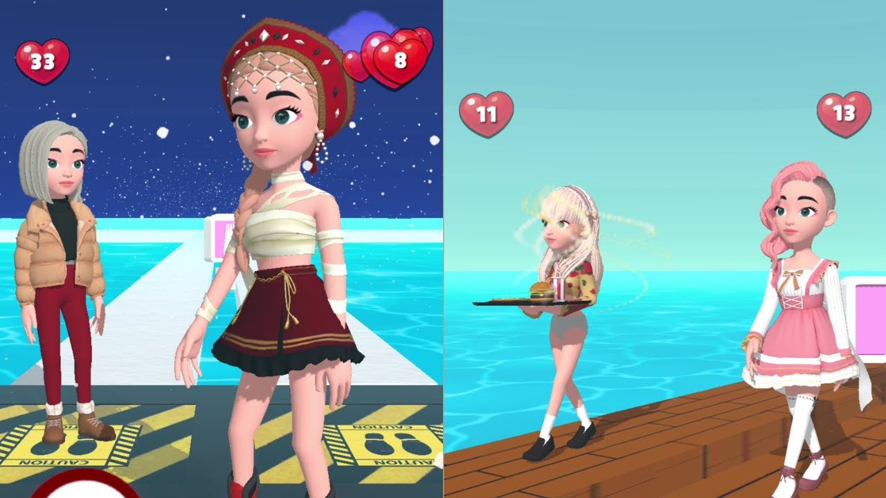 Catwalk Battle Dressup All Levels Walkthrough - 👯 👠 (Mobile Gameplay ...
