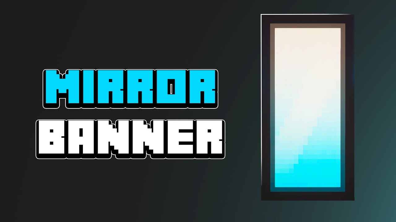 How to Make a Mirror Banner in Minecraft | Easy Banner Tutorial - YouTube