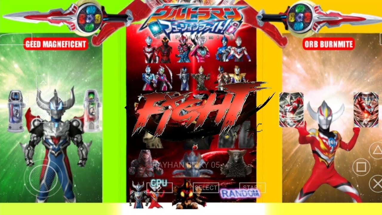 ULTRAMAN MUSCLE POWER GEED MAGNEFICENT VS ULTRAMAN ORB BURNMITE FIRE ...