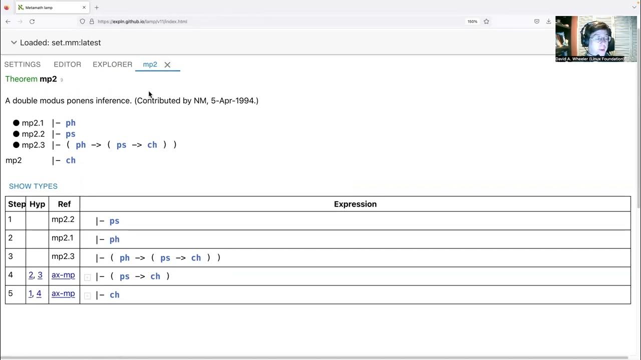 Introduction to Metamath-lamp, part 3 - YouTube