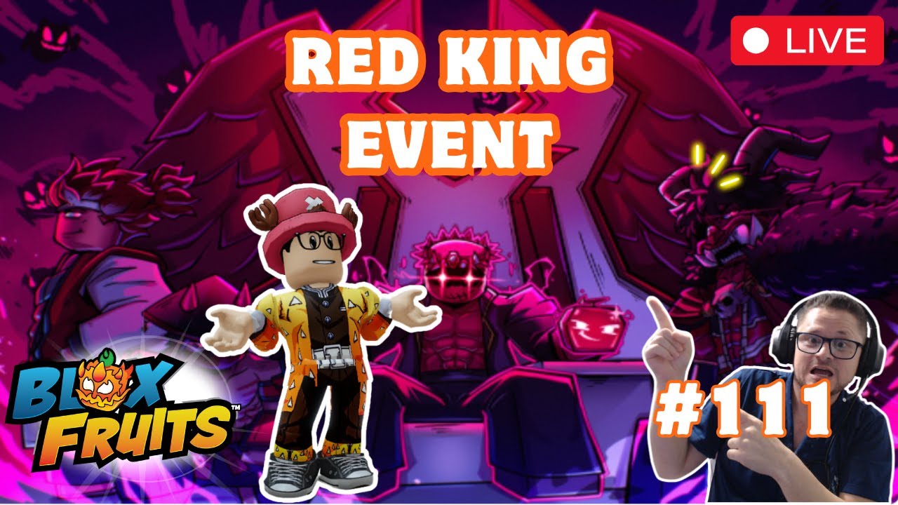[👹👑 Blox Fruits 🍓] Red King Event |111 #roblox #bloxfruits #voxseas # ...