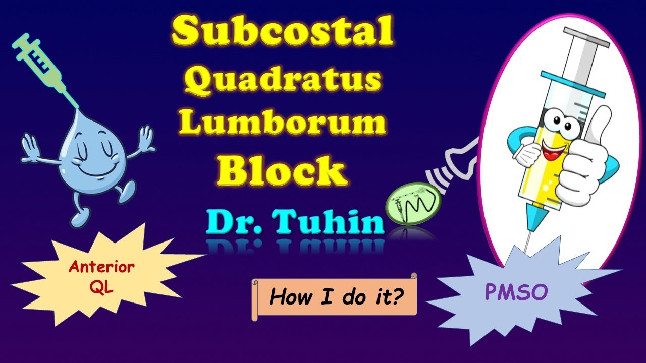 Subcostal QL Block I Anterior Quadratus Lumborum block - Subcostal ...