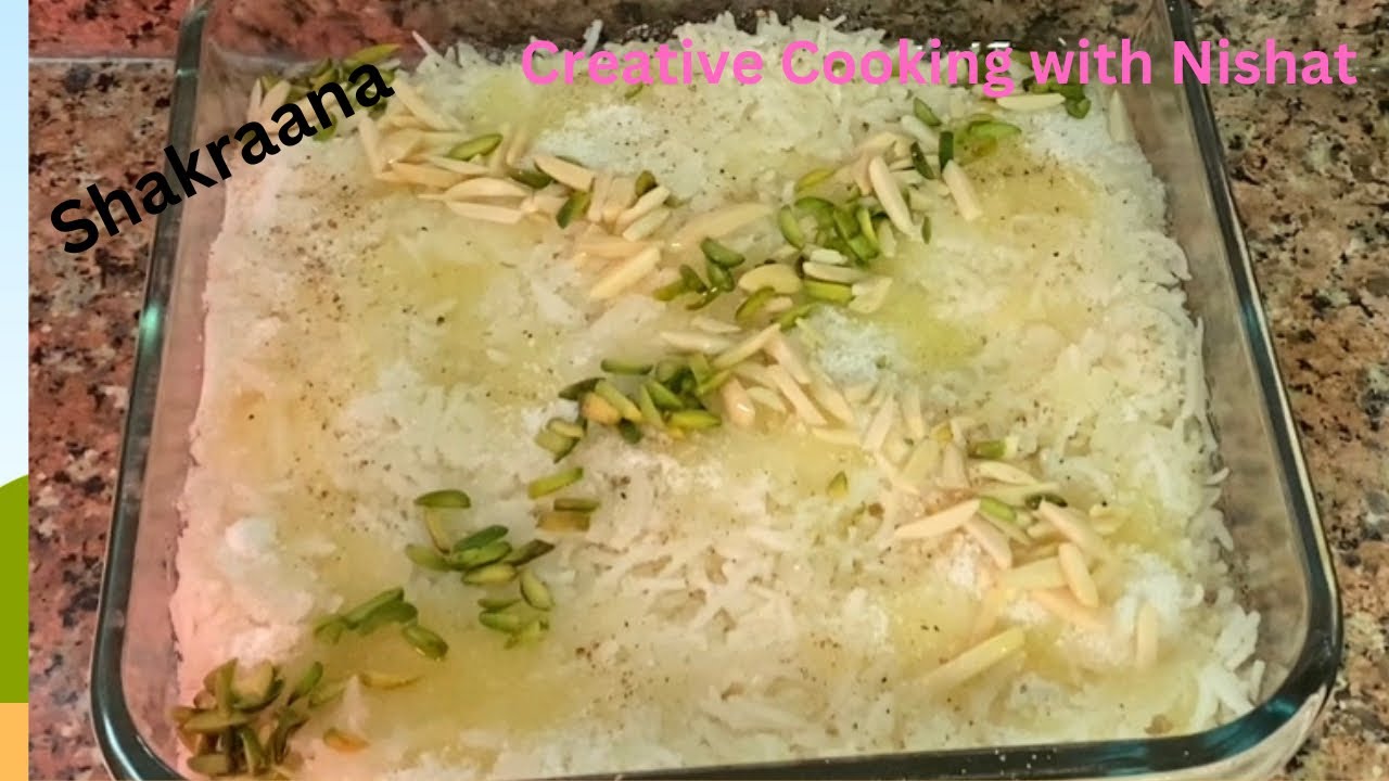 Shakrana Bache hue rice se meethi dish - YouTube