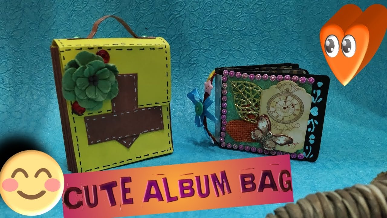 Cute & Easy Mini Bag / DIY: Scrapbook Ideas / Cute Accessory Bag / How ...