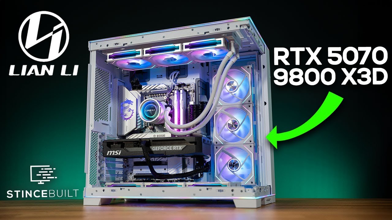 White Gaming PC Build! Lian li o11 EVO feat. 9800 X3D + RTX 5070! - YouTube