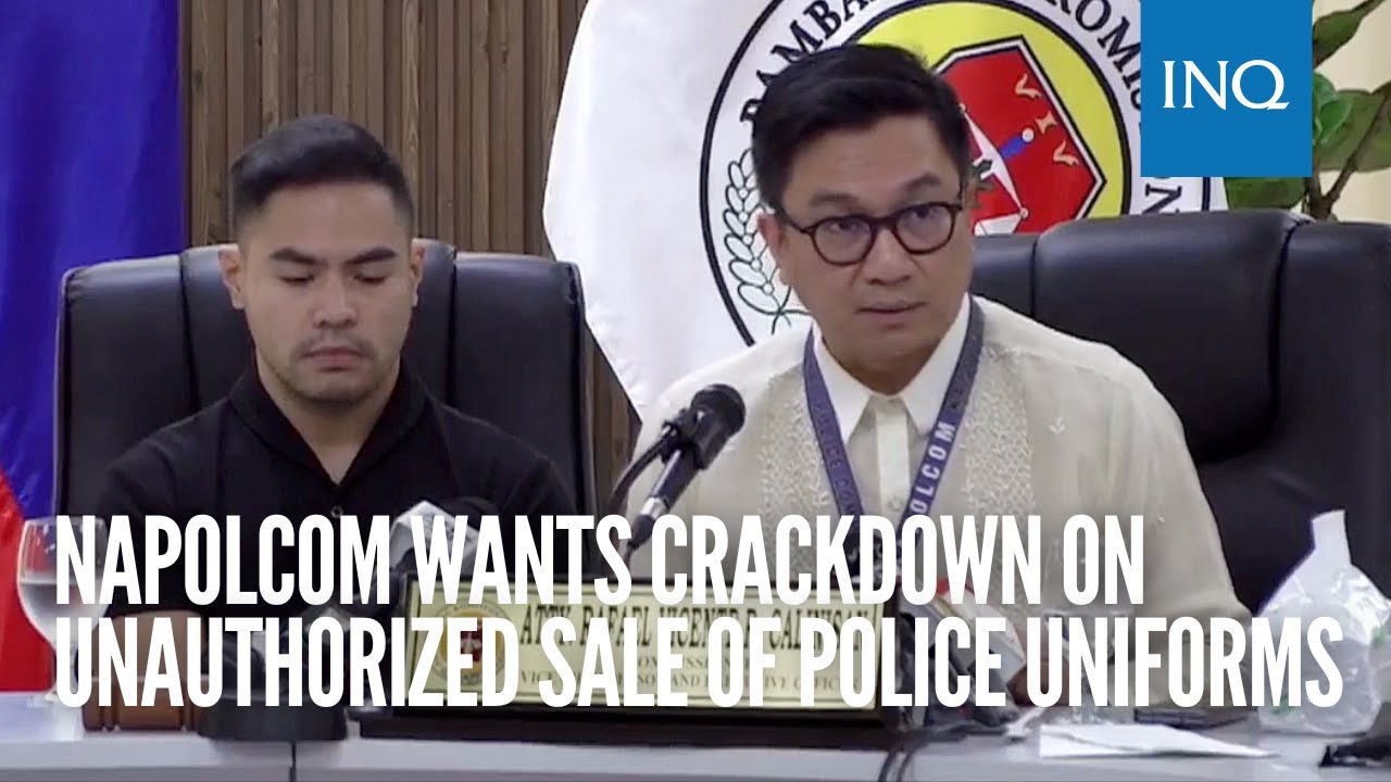 Napolcom wants crackdown on unauthorized sale of police uniforms - YouTube