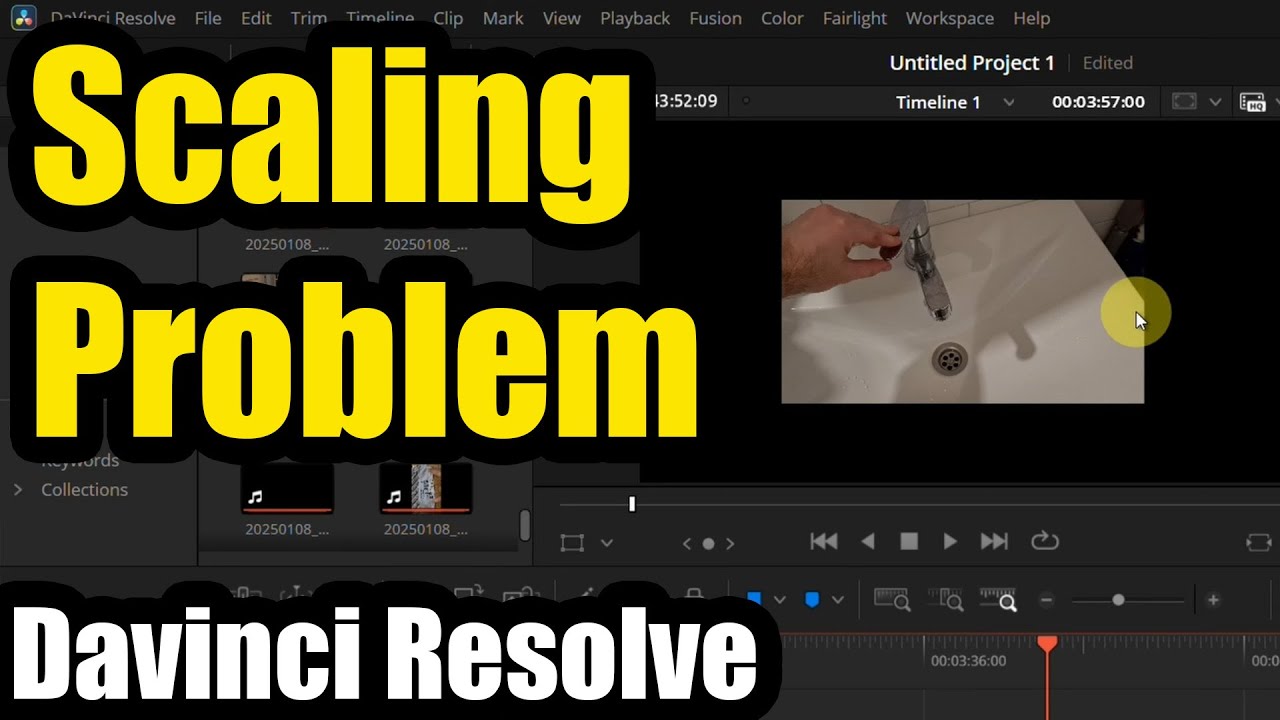 Why Scaling zooms in too much? (Davinci Resolve, Mismatched Resolution ...