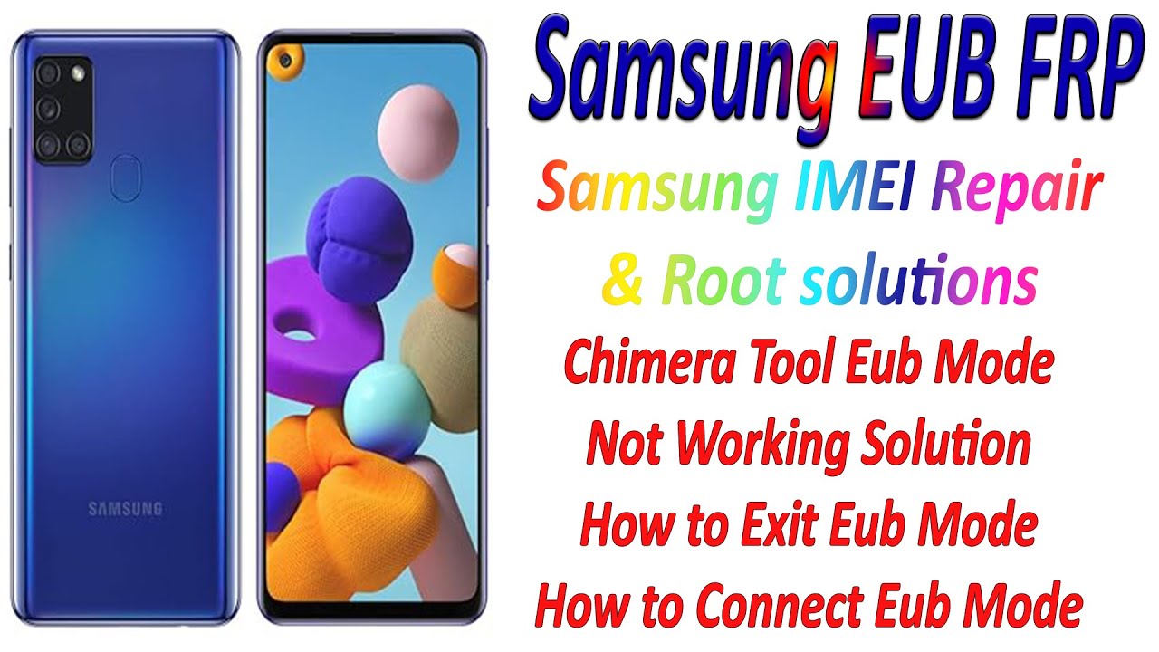 How to Connect EUB Mode & Exit All Samsung Exynos - Samsung Galaxy A21s ...
