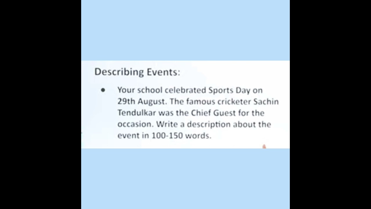 Descriptive Paragraph On An Event part 3 Class 9th And 10th YouTube Descriptive Paragraph On An Event part 3 Class 9th And 10th YouTube