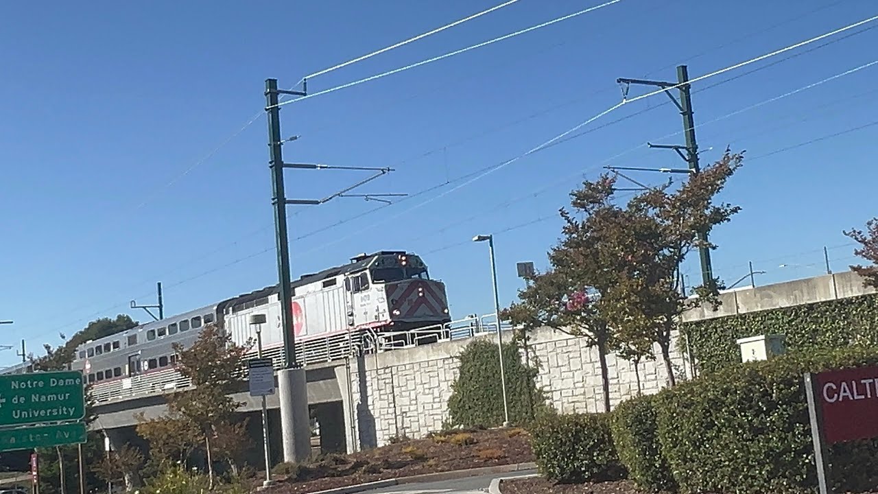 Caltrain 310 Departs Belmont - YouTube