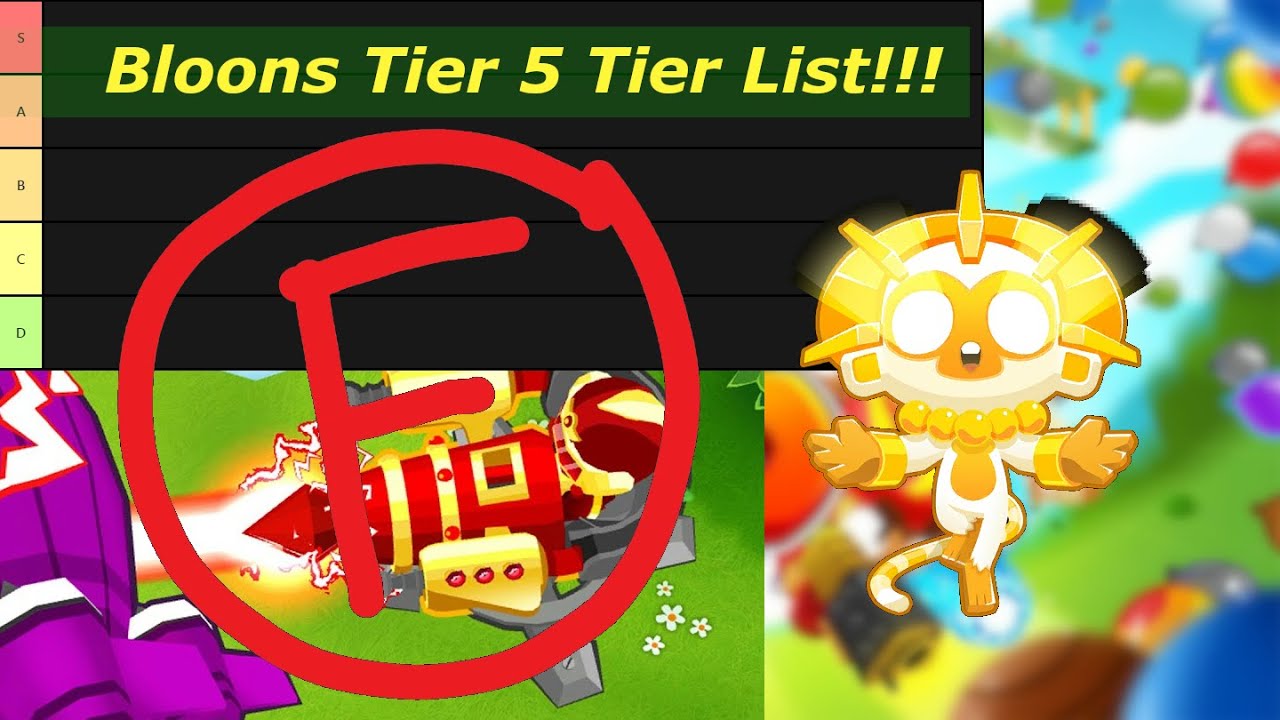 Bloons TD6 Tier 5 Towers Tier List - YouTube