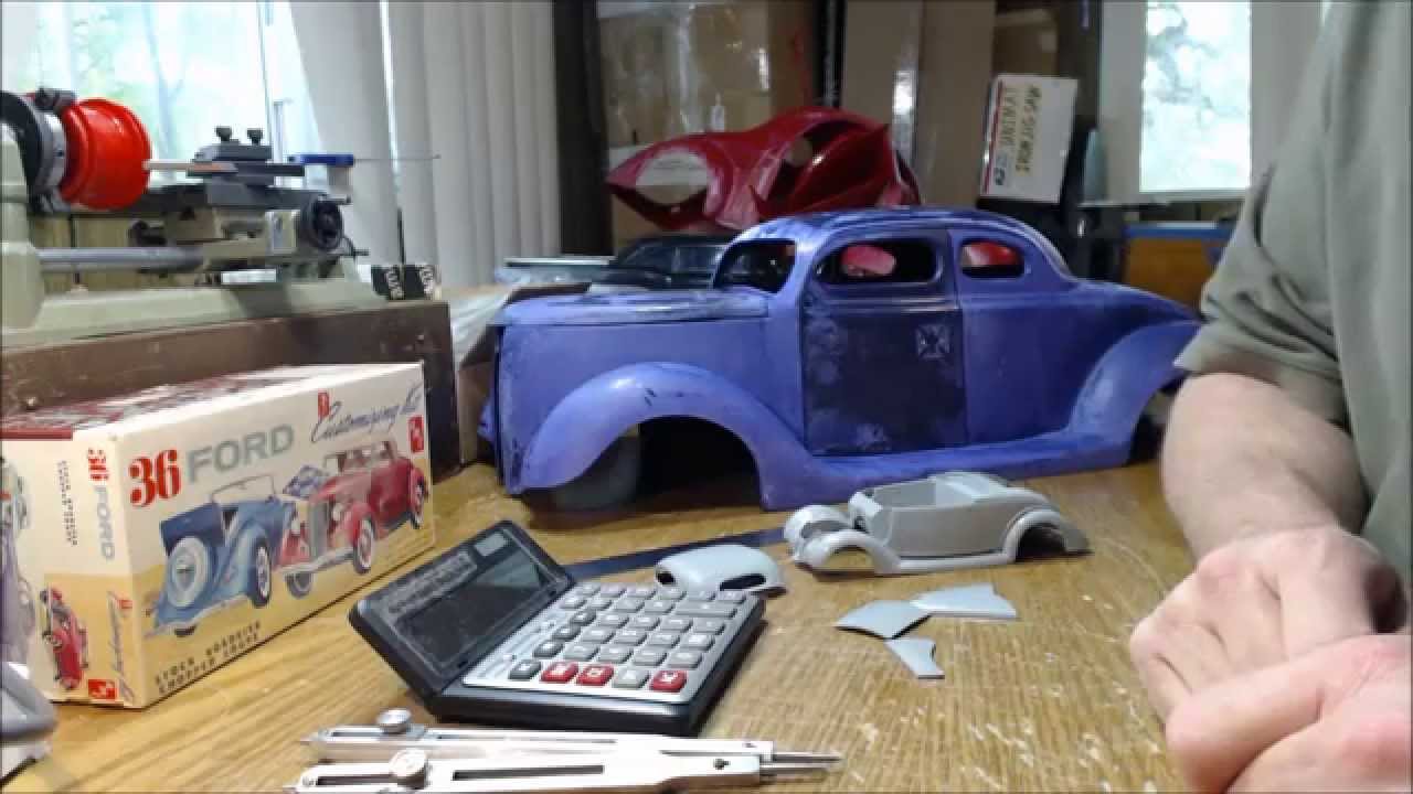 How to use proportional dividers to scale up a model car. - YouTube