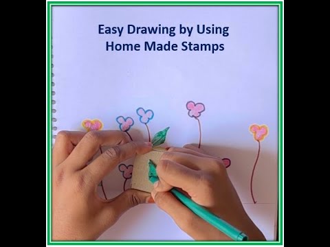 Drawing Home Made Stamps - YouTube