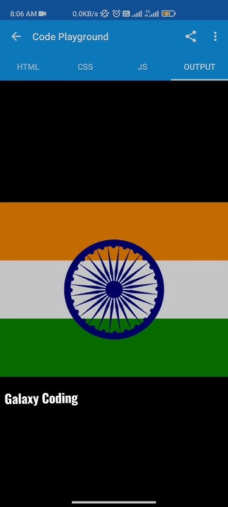 Indian Flag Using Html馃嚠馃嚦 Independence Day Programprint Indian Flag