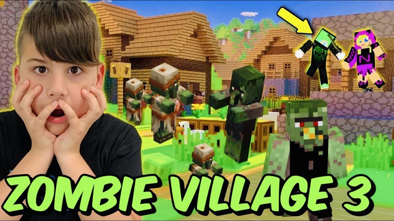 ΠΩΣ ΕΠΙΒΙΩΣΑΜΕ ΣΤΟ ZOMBIE VILLAGE ΜΑΖΙ ΜΕ ΤΟ NOOBAKI MINECRAFT FAMOUS ...