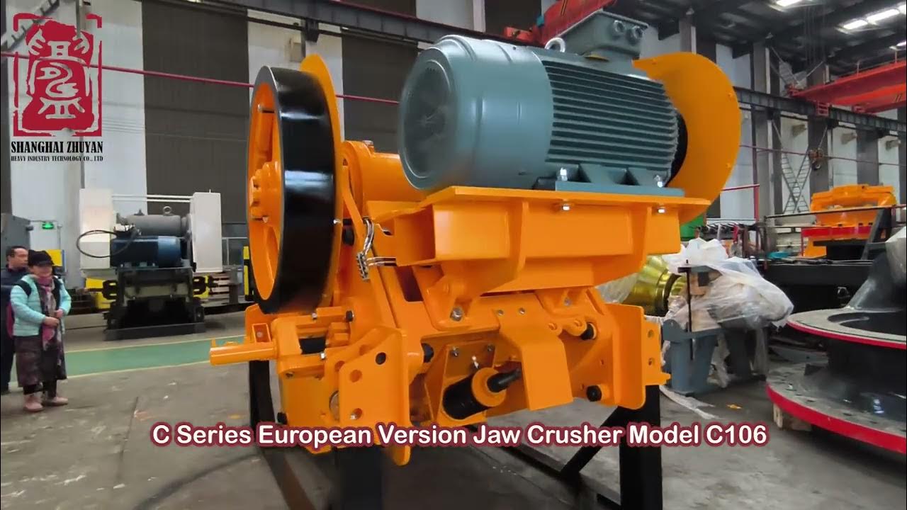 Shanghai Zhuyan Stone Crusher_C Series European Version Jaw Crusher Model C106 - YouTube