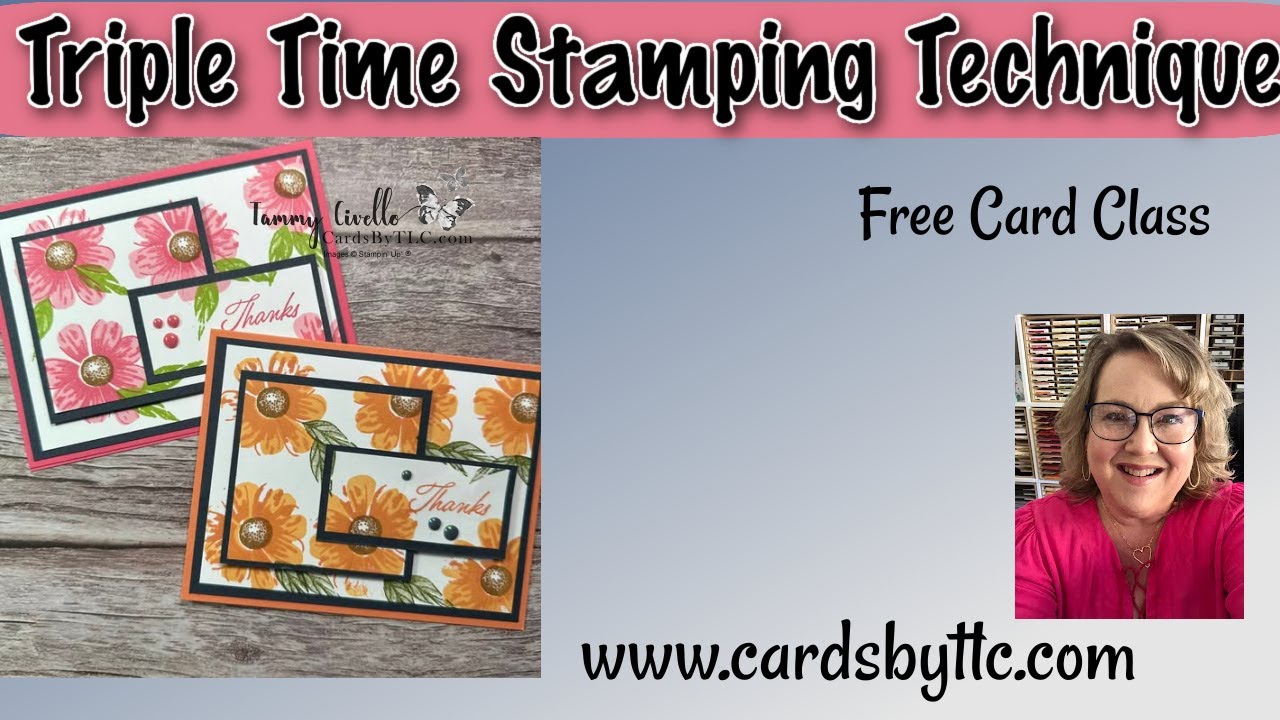 Triple Time Stamping Technique | Impressions Abloom Stampin' Up! - YouTube