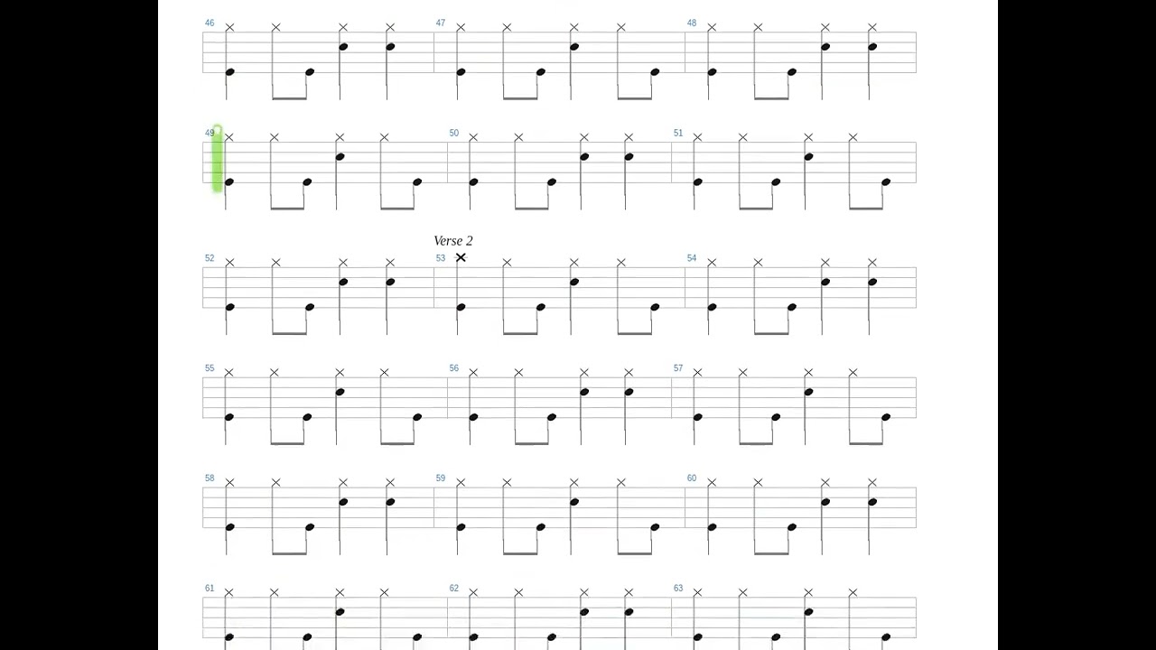 Give Me Novacaine Green Day Drums only Drum tab - YouTube