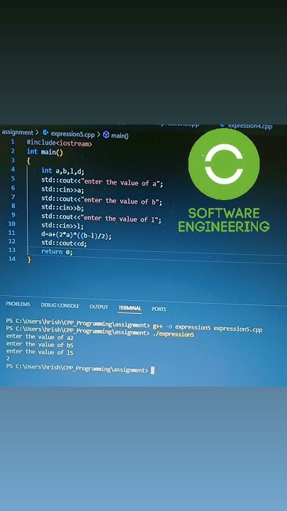 How to solve mathematical expression in CPP language/ Cpp program / Cpp language - YouTube