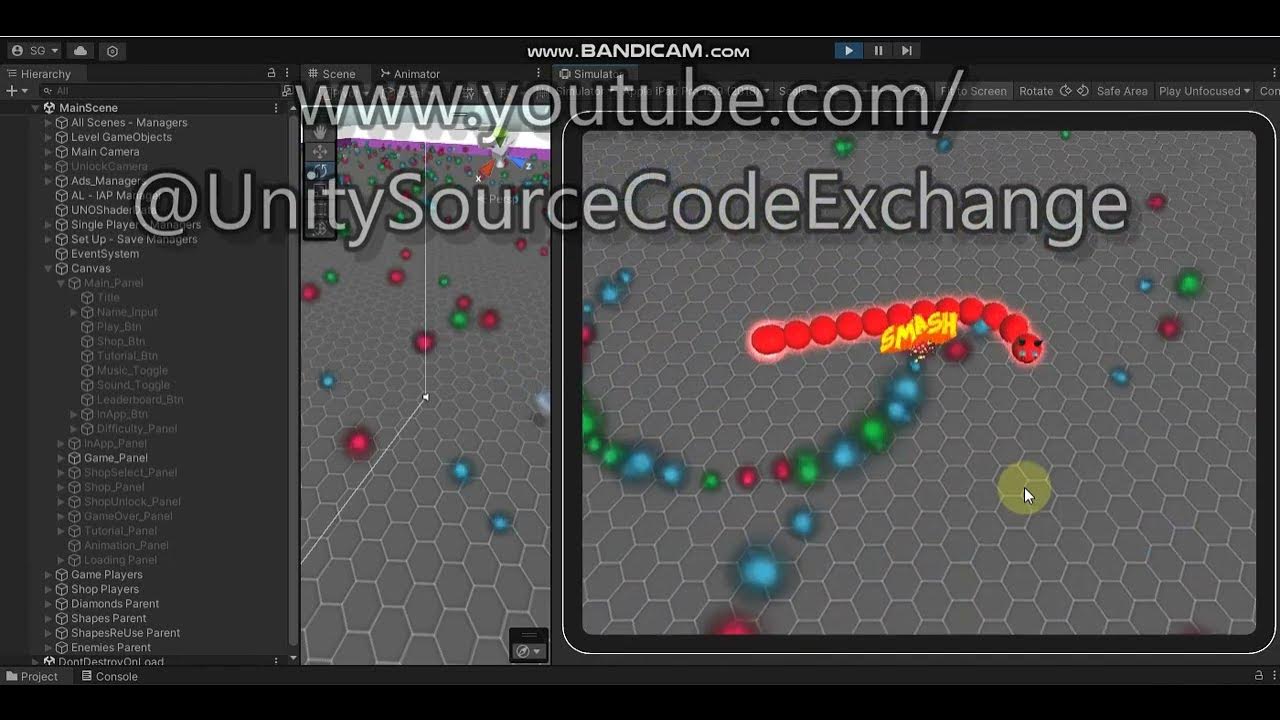 Slide Snakes - Unity Source Code for Exchange or Sale - YouTube