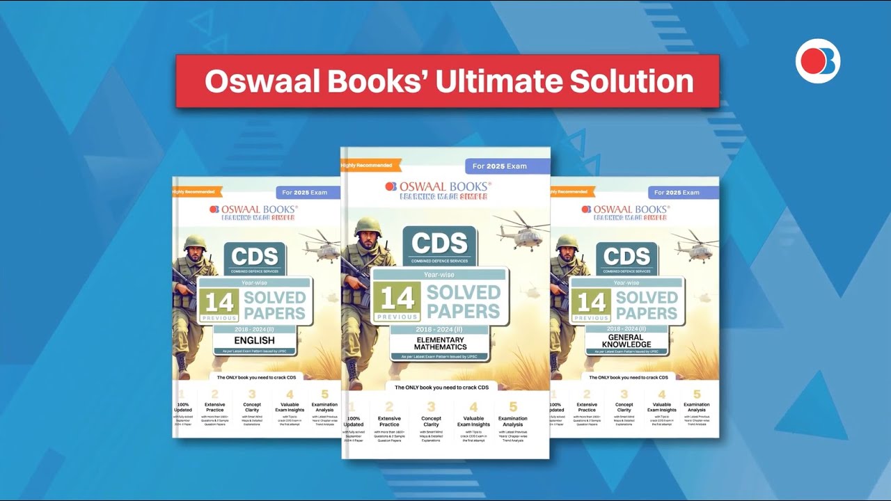 Equipped Yourself with CDS 14 Solved Papers Year-wise 2018-2024 | For ...