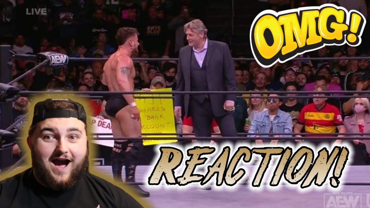WILLIAM REGAL & MJF FACE TO FACE REACTION!!! - YouTube