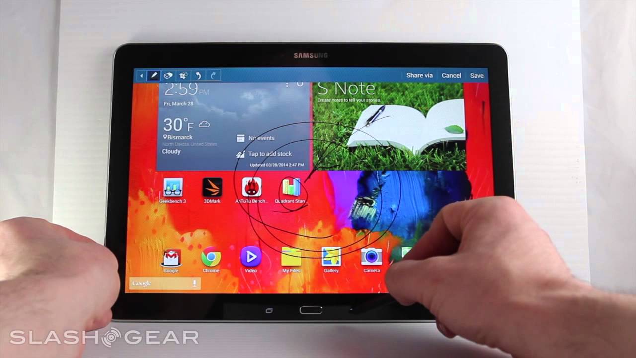 Samsung Galaxy Note Pro 12.2 Verizon LTE hands-on for Review - YouTube