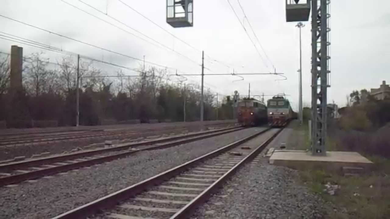 E655.079 sul MRS 57306 Pomezia - Cava Tigozzi, in partenza da Pomezia ...