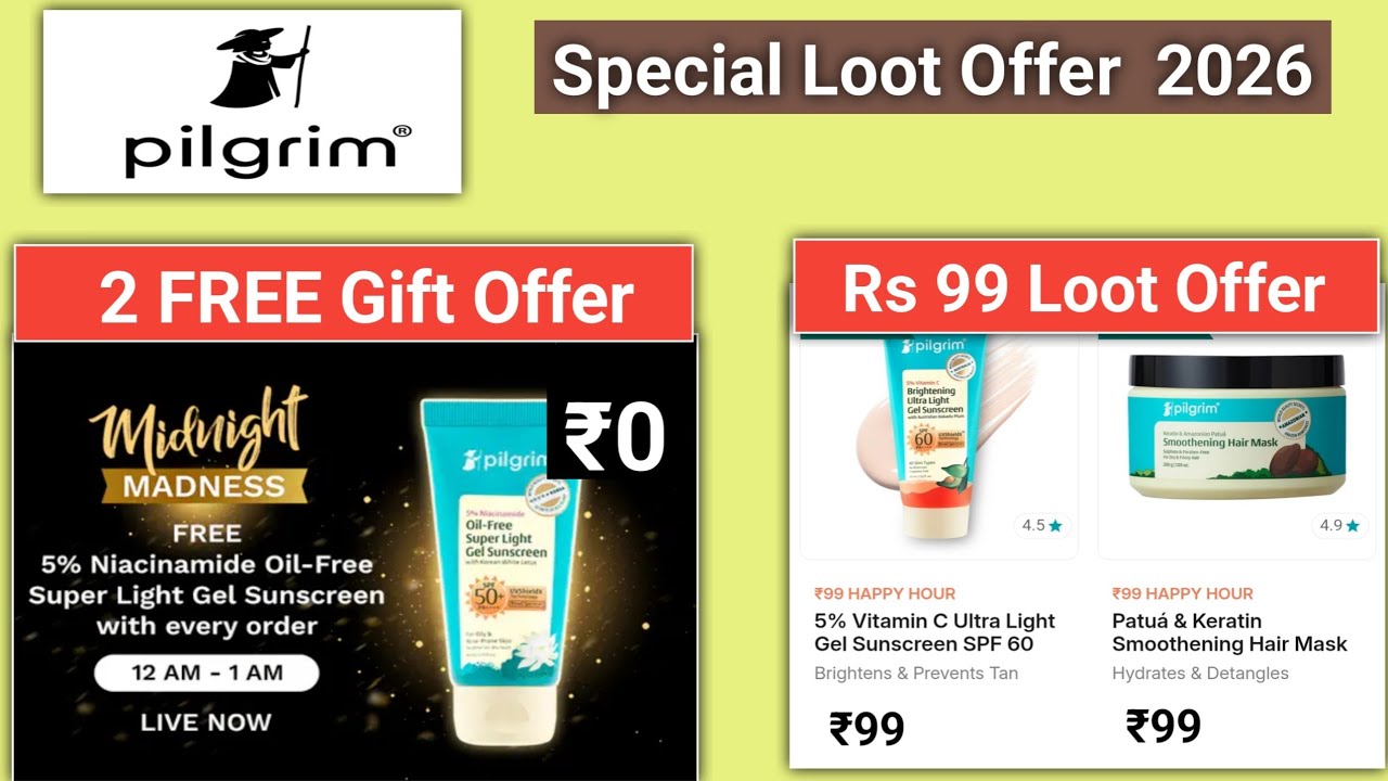 Pilgrim 2 FREE Gift ll Pilgrim 99 Offer l Pilgrim happy hour Sale l ...
