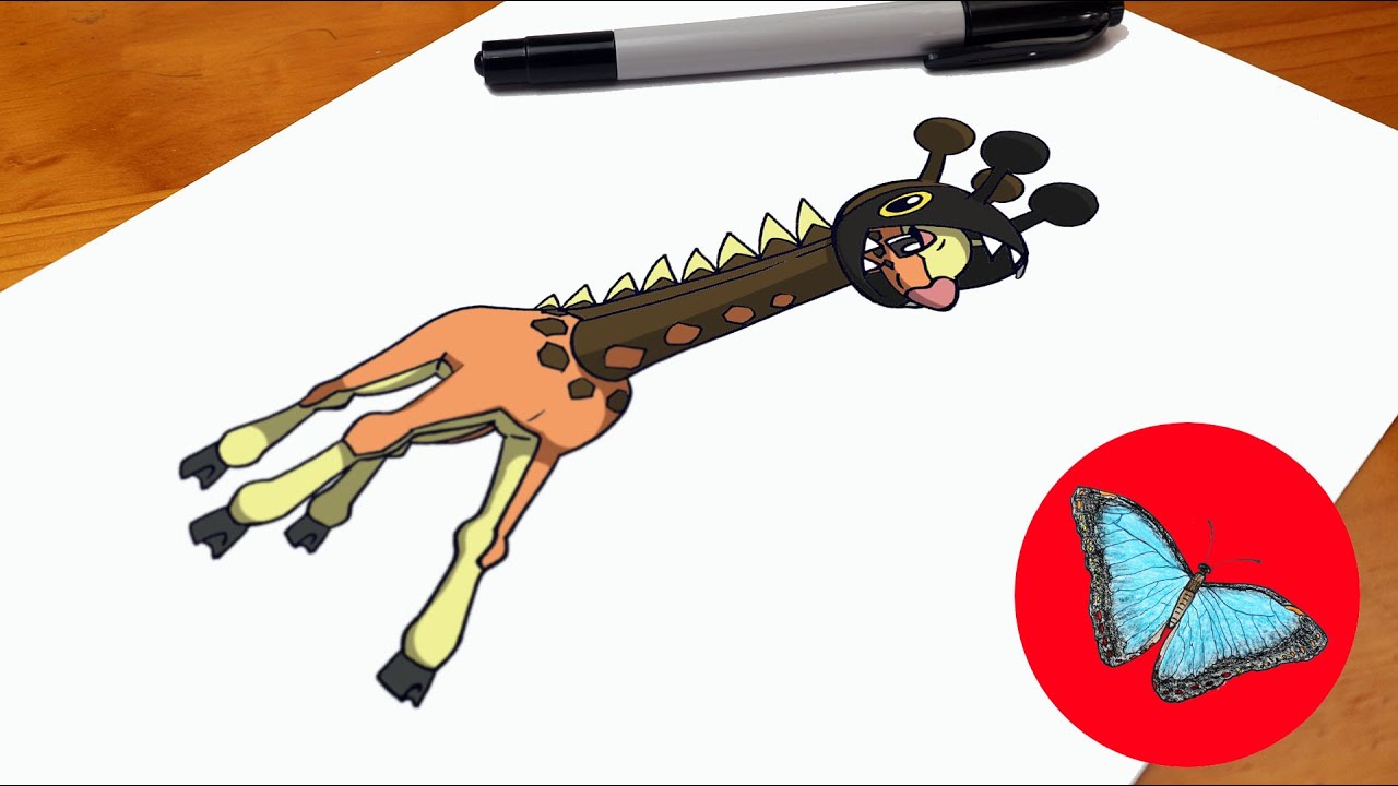 How To Draw Pokemon - Farigiraf Easy Step by Step - YouTube