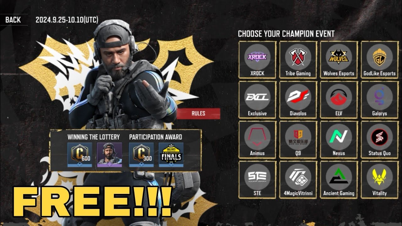 How to Get FREE Raines - Champion '24 | COD MOBILE - YouTube