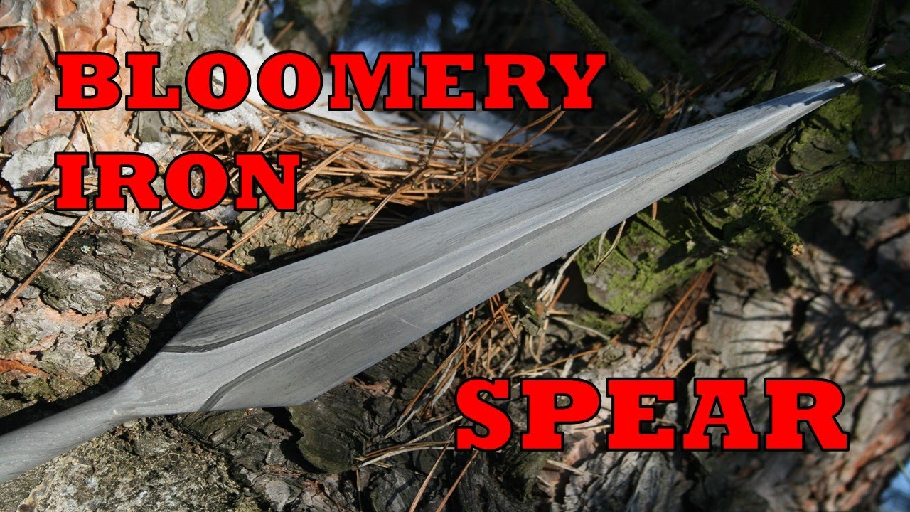 Forging of the bloomery iron spear / Kucie grotu włóczni z żelaza ...