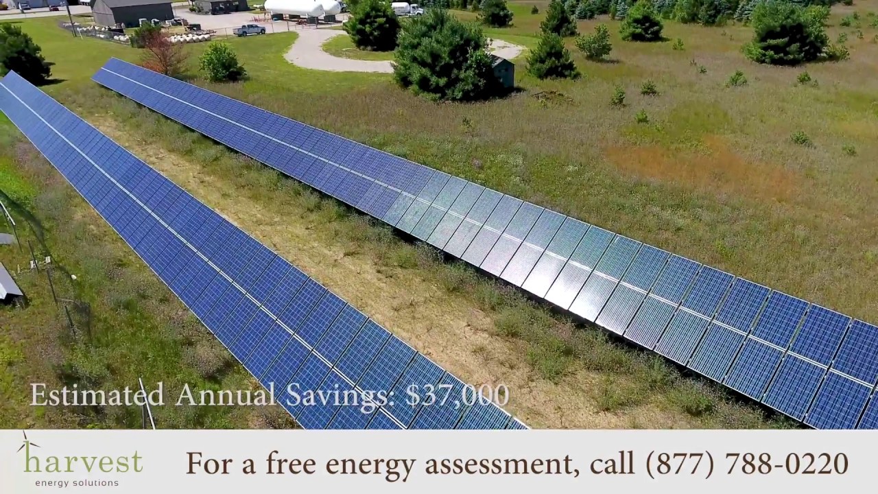 150 kW Solar Array in Buckley, MI - YouTube