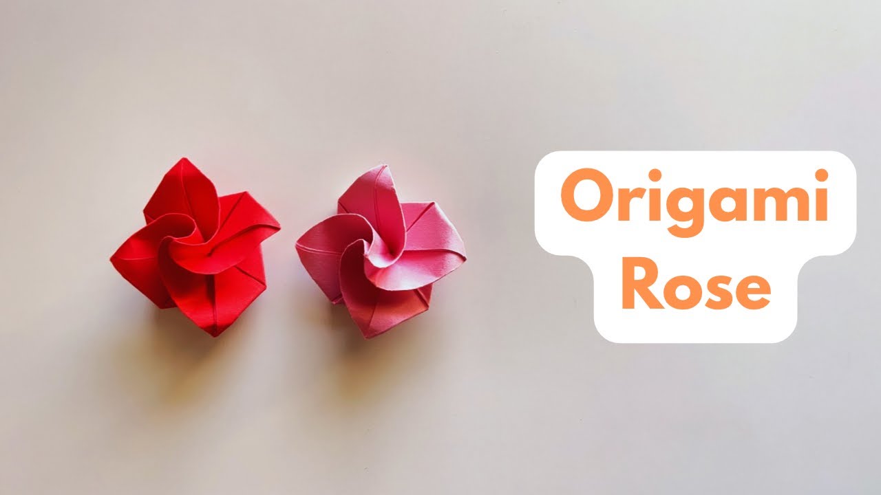 How to Make a Paper Rose | Easy Origami Rose Tutorial Step by Step ...