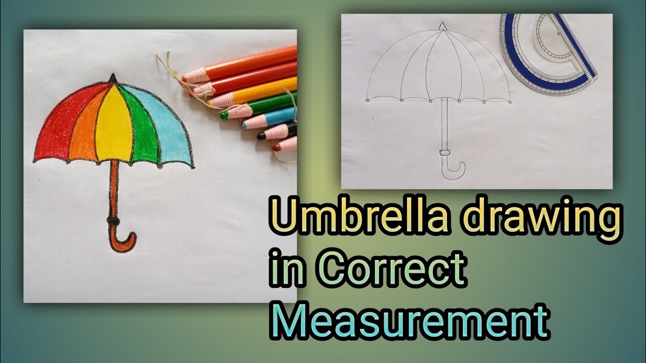 Umbrella drawing easy||Umbrella Drawing for Kids||Step-by-Step ...