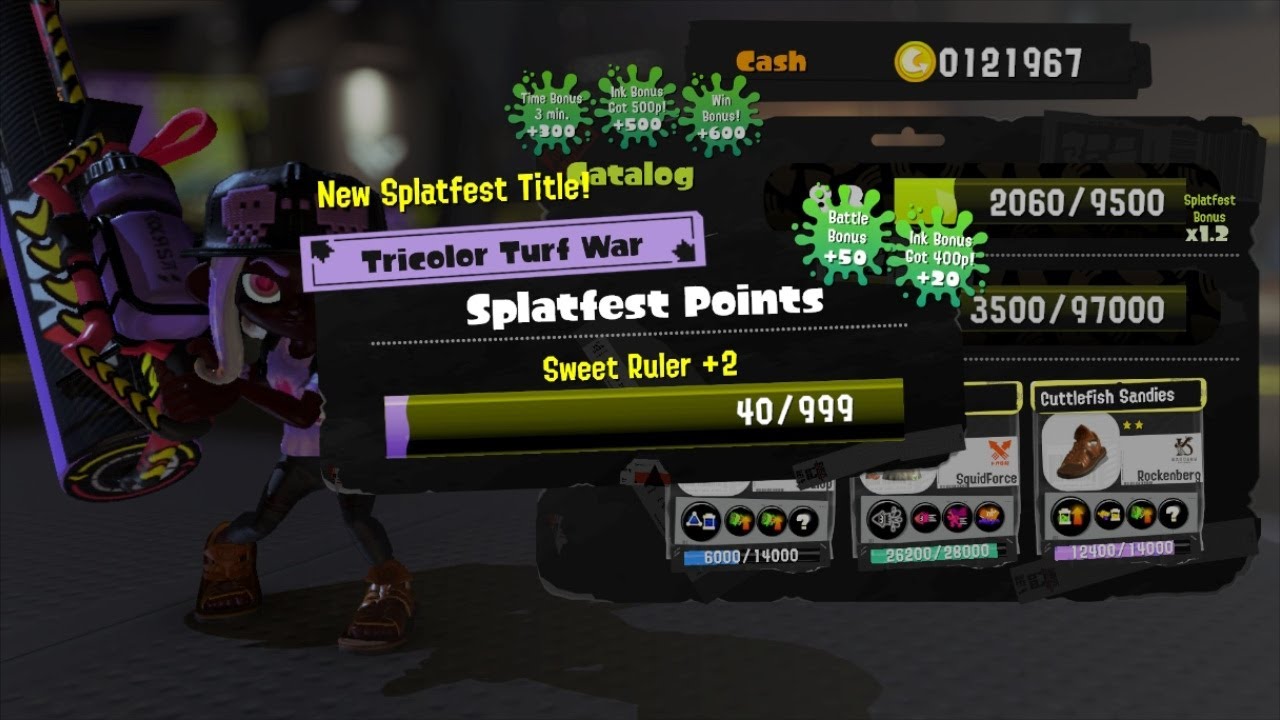 Splatoon 3 - Turf War - Reaching Level 44 & Sweet Ruler +2 - YouTube