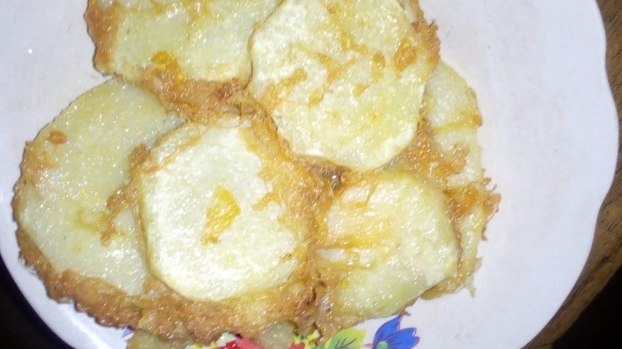 recette igname frites au œufs - YouTube